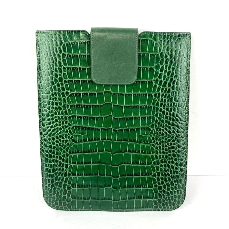 Graphic Image Green Leather Snake Skin Embossed Tablet Sleeve - Etsy