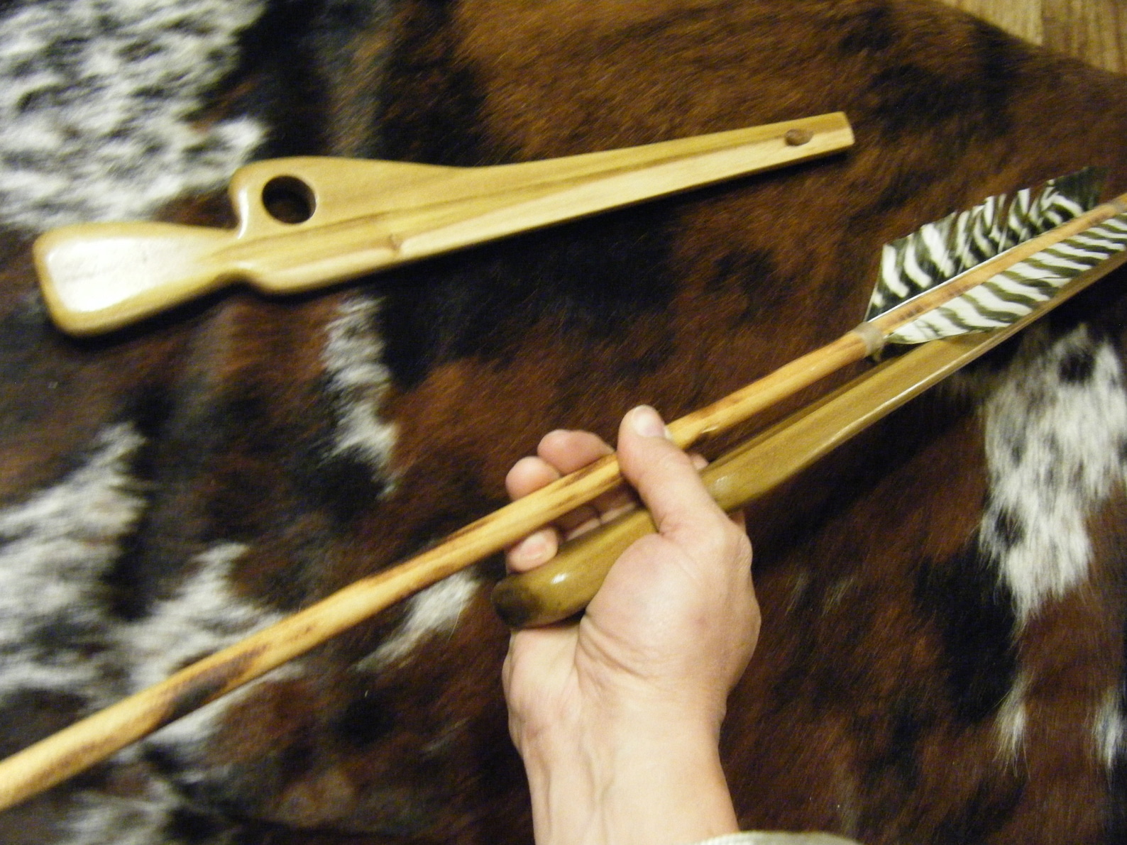 Point Barrow Style Throwing-board Atlatl, Spear Thrower - Etsy