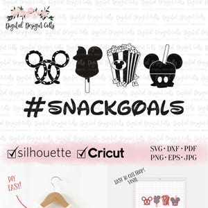 Snackgoals SVG Printable Disney Snackgoals Cutting File DIY | Etsy