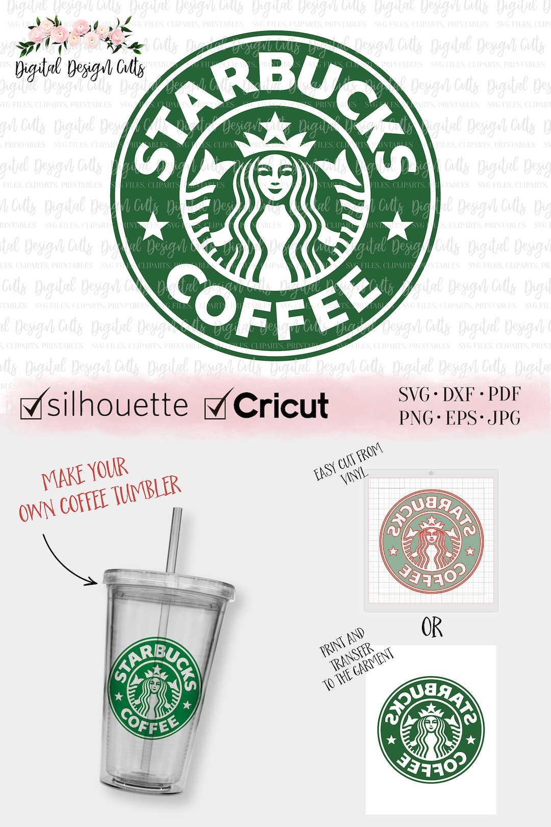 Starbies Coffee SVG Cutting File, Starbies Logo SVG, Starbies Coffee ...