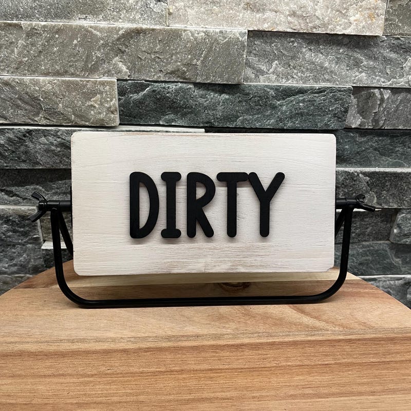 Magnetic Dishwasher Clean Sign - Etsy