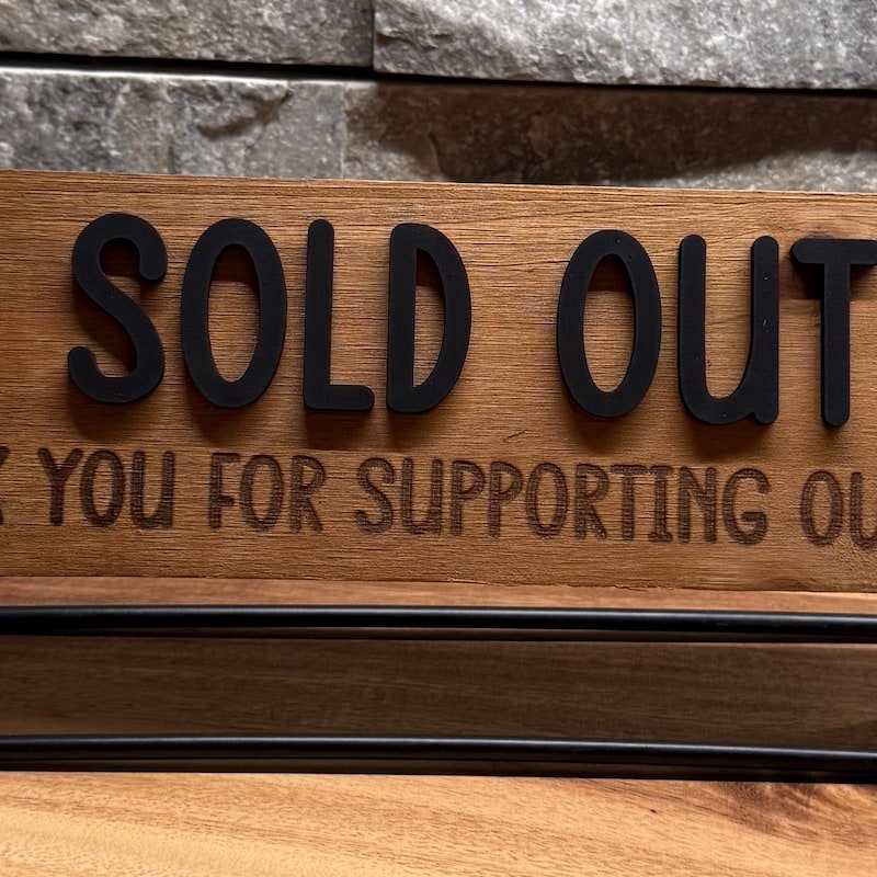 Sold Out Signs - Etsy