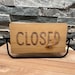 Rustic Open Closed Wooden Flip Sign Handcrafted Business Signage - Etsy