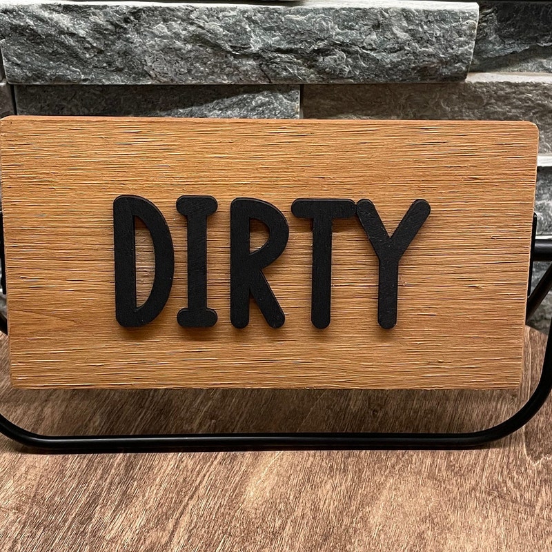 Clean Dirty Dishwasher Sign - Etsy