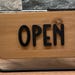 Rustic Open Closed Wooden Flip Sign Handcrafted Business Signage - Etsy