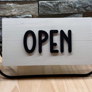 Rustic Open Closed Wooden Flip Sign - Handcrafted Business Signage - Etsy