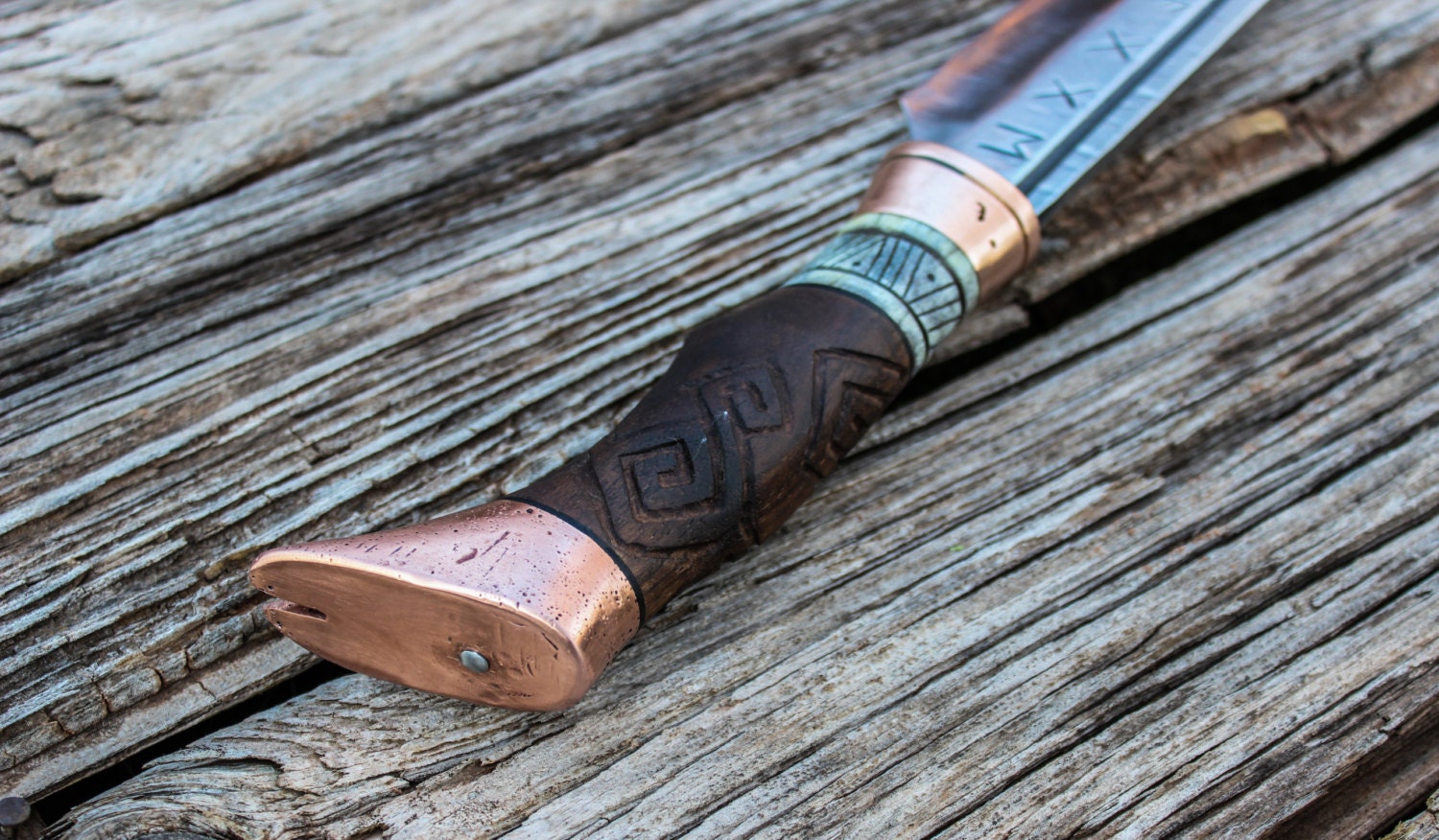 Hand Forged Sword Viking Seax Norseman Longsax | Etsy