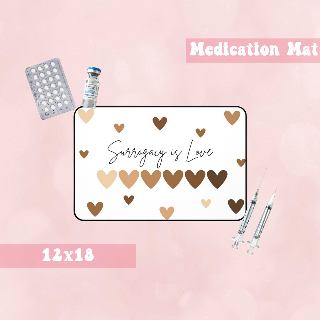 Medication Mat, Surrogate Sister Design®, IVF, TTC, Ivf Gift, Surrogate ...