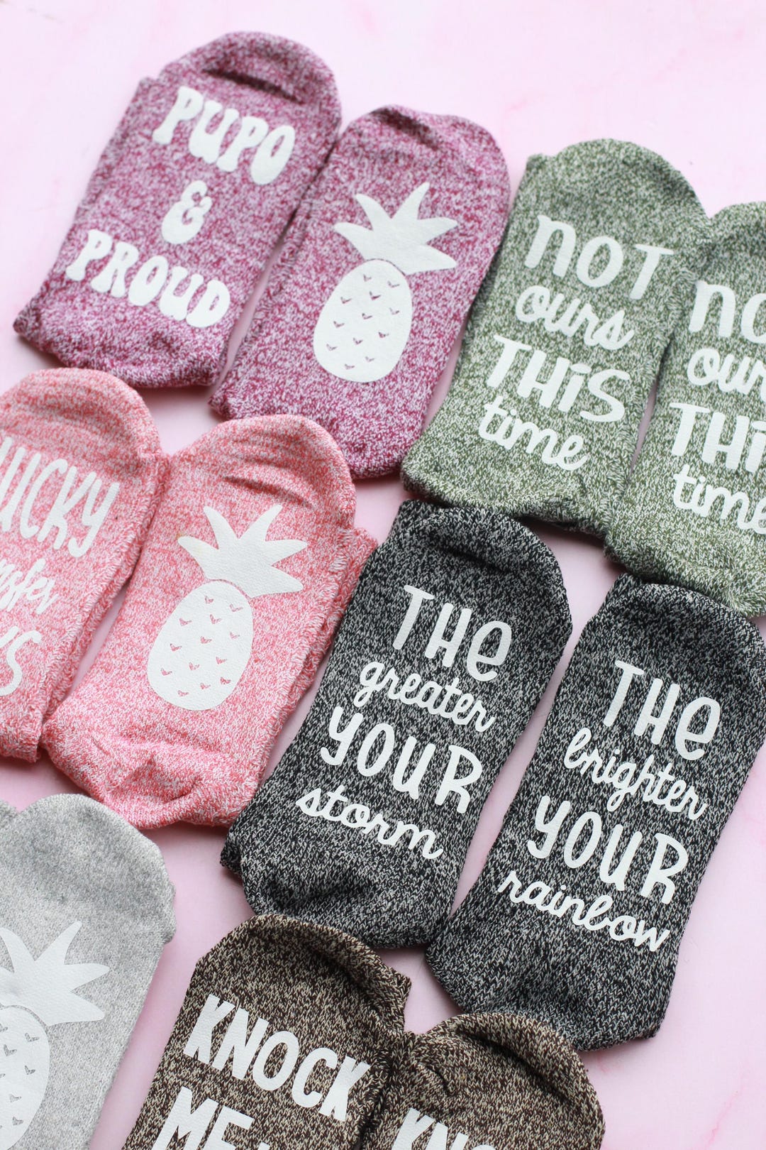 Lucky IVF Socks - Custom Fertility Socks - Infertility Awareness Gift ...