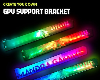 Design Your Own Custom RGB GPU Support Bracket addressable | Etsy