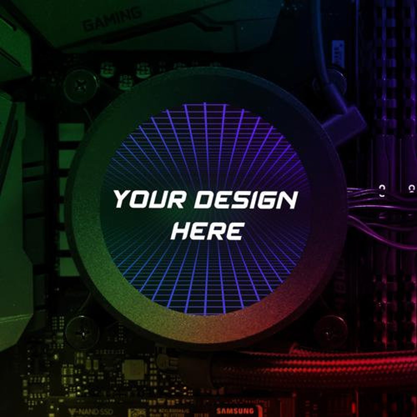 Design Your Own Custom AIO Cover for NZXT Kraken M22 X53 X63 | Etsy