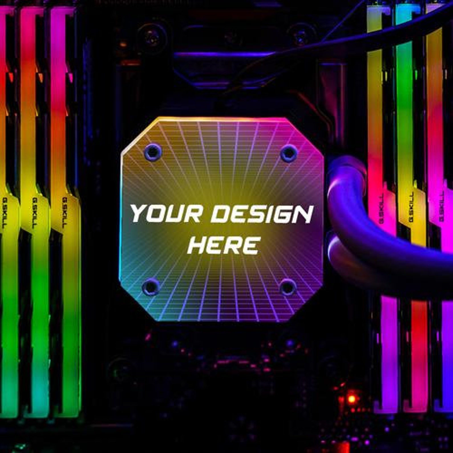 Custom AIO Covers for Corsair Icue ELITE CAPELLIX (h100i, H115i, H150i ...