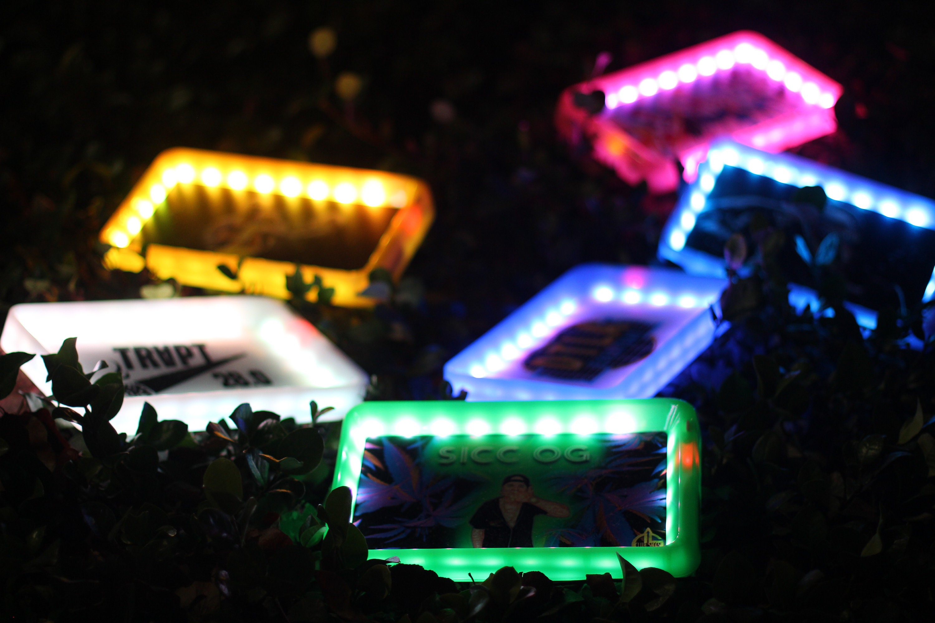 Custom Glow Tray Light up Rolling Tray Nipsey Rolling Tray - Etsy