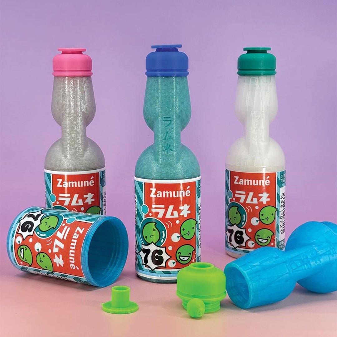 Stash Ramune Bottle – Ramune Soda-inspired Toy Container for Small ...