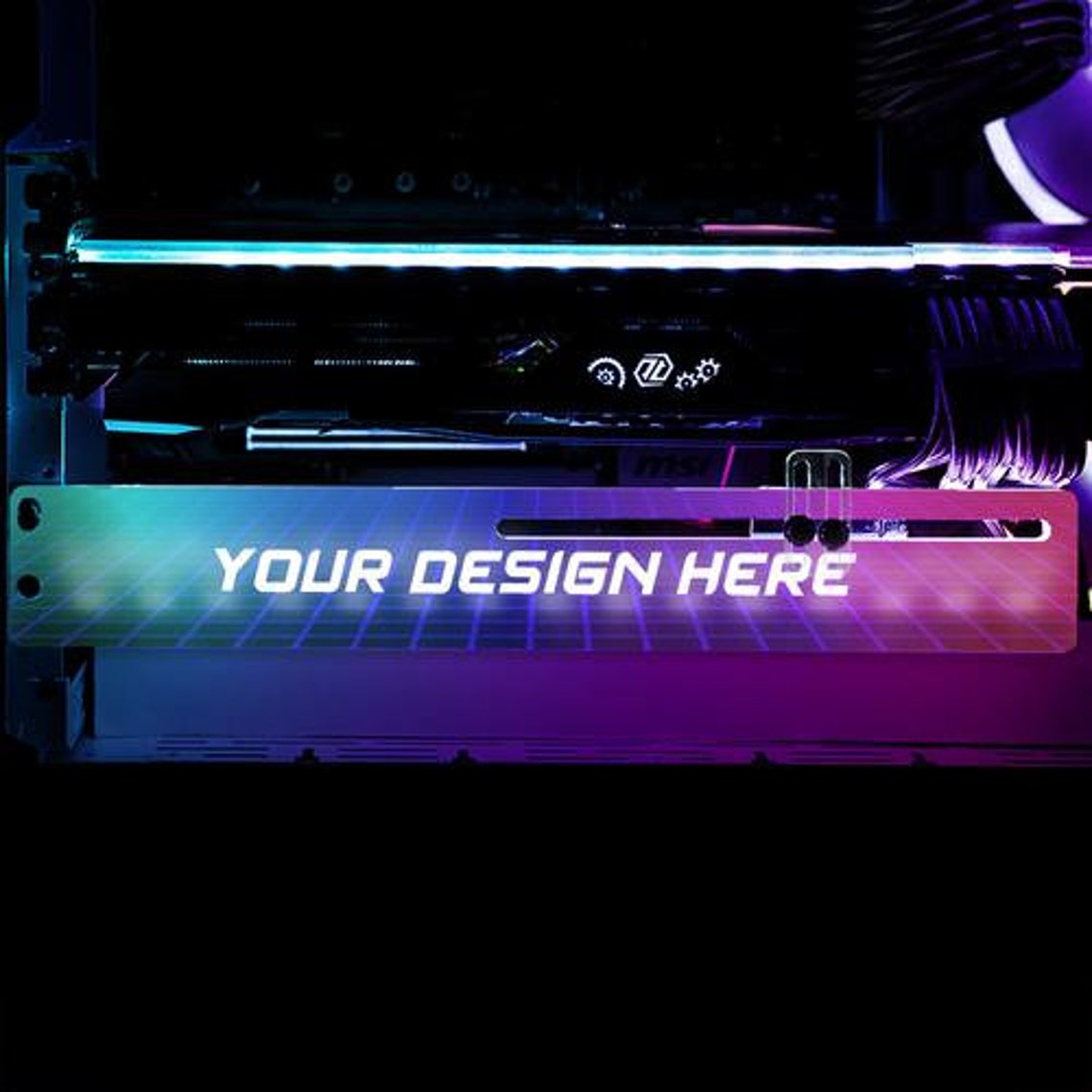 Design Your Own Custom RGB GPU Support Bracket addressable - Etsy