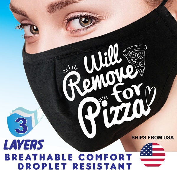 Pizza Face Mask - Etsy