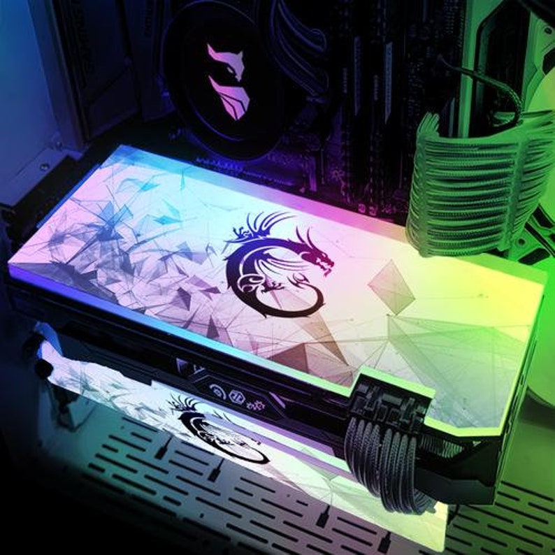 Customize Your Own GPU Backplate RGB A-rgb Nvidia & Amd - Etsy