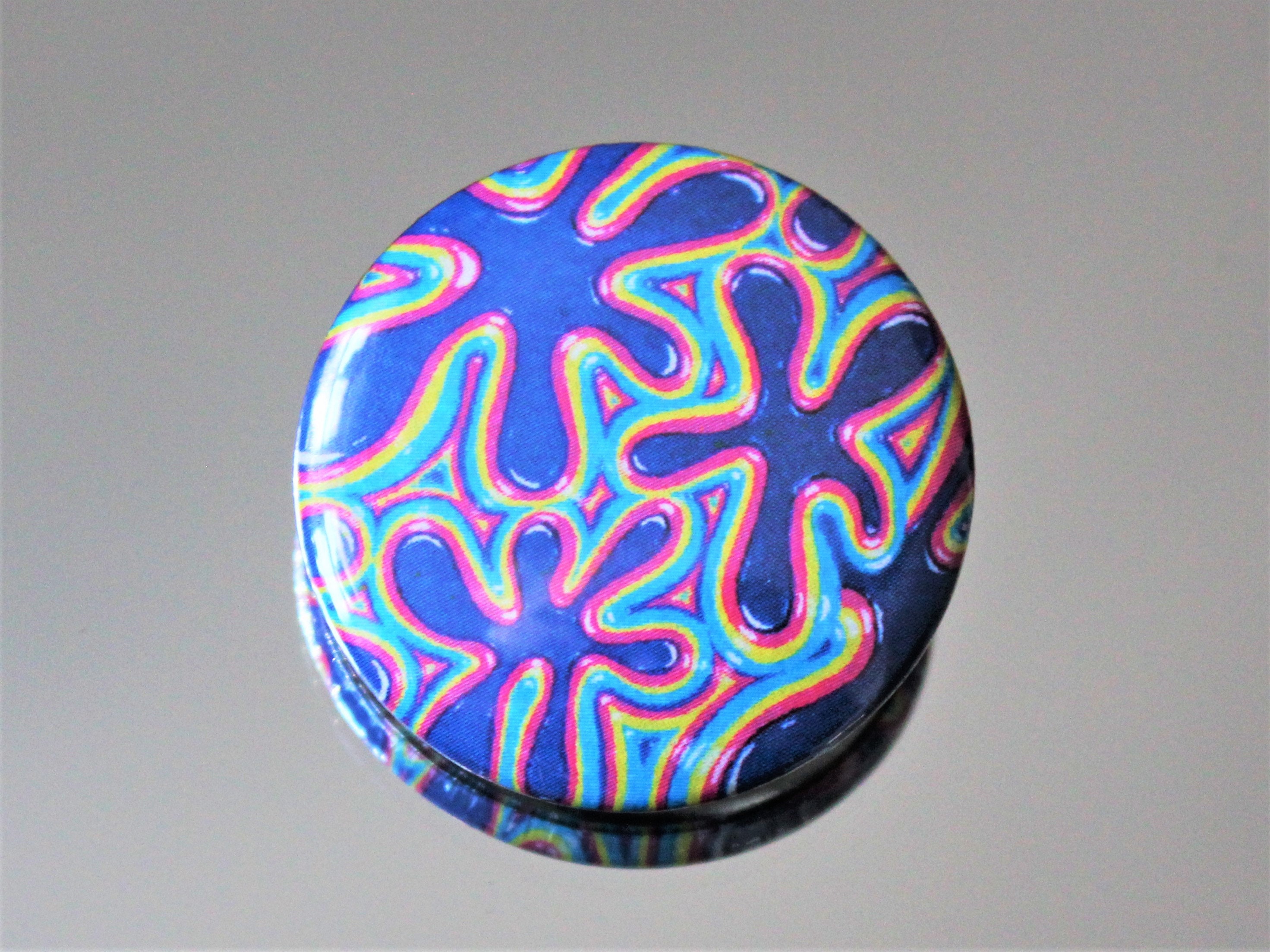 Pack of 5 Abstract Art Painting Buttons Button Pin Art | Etsy