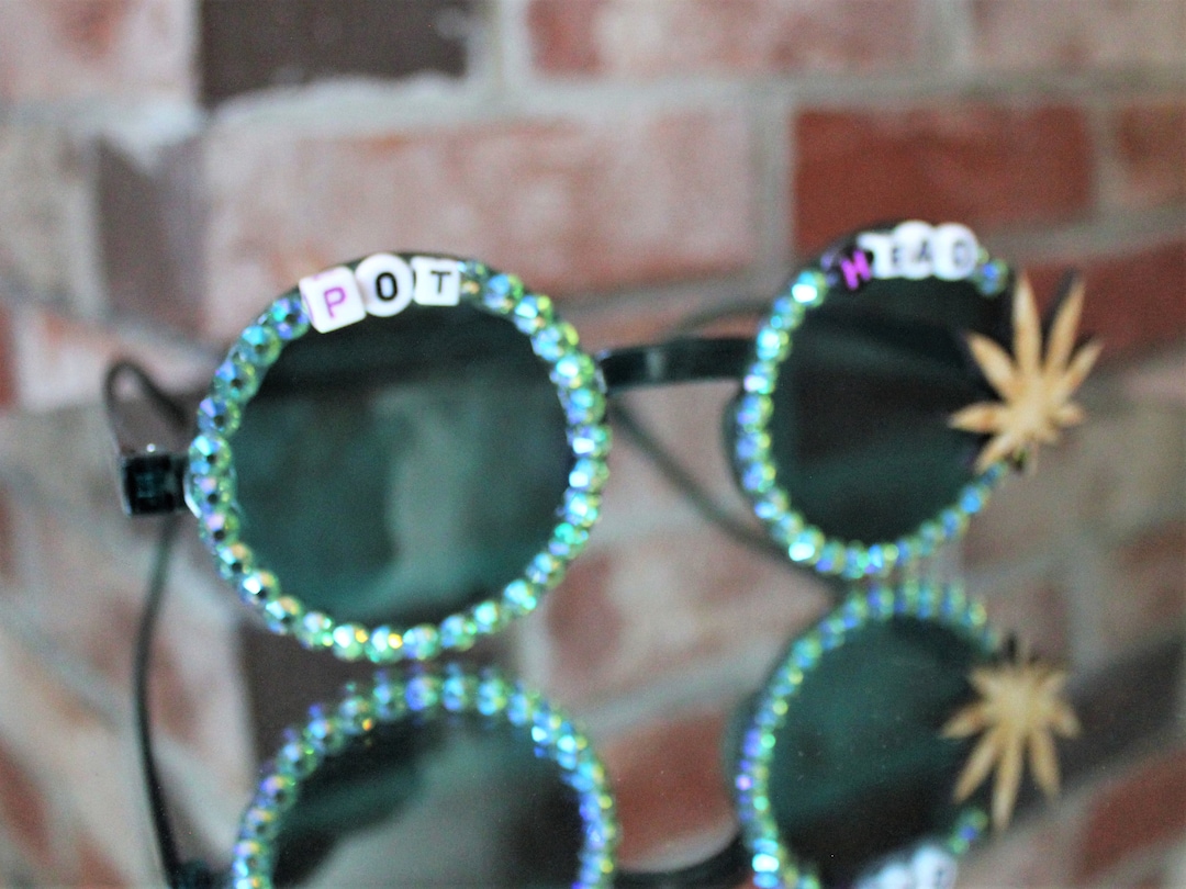 Dark Forest Green Pot Head Circle Round Sunglasses - Lightweight Green ...