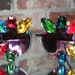 SLAY EVERY DAY - Oversized Circle Sunglasses W Rainbow of Glass Crystal ...