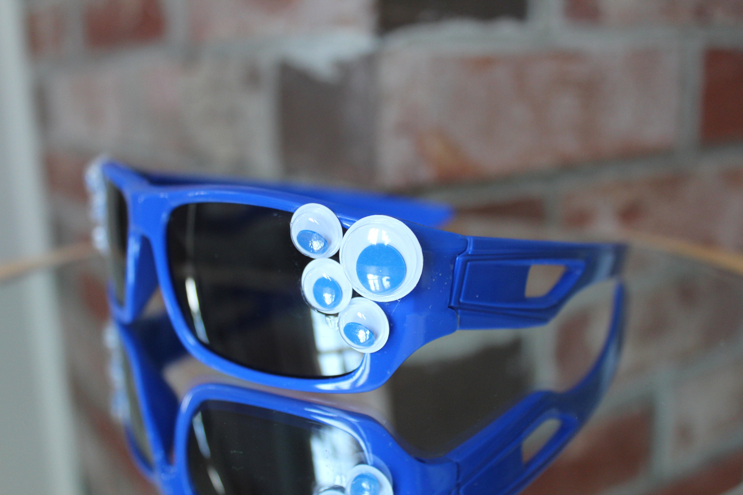 Red or Blue Googly Eye Bedazzled Childrens Sunglasses Weird - Etsy UK