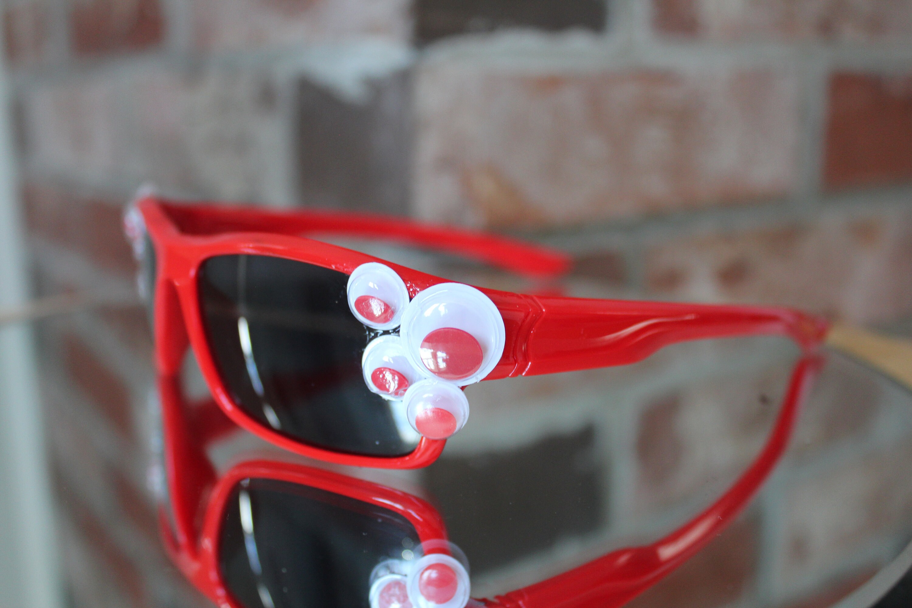Red or Blue Googly Eye Bedazzled Childrens Sunglasses Weird | Etsy