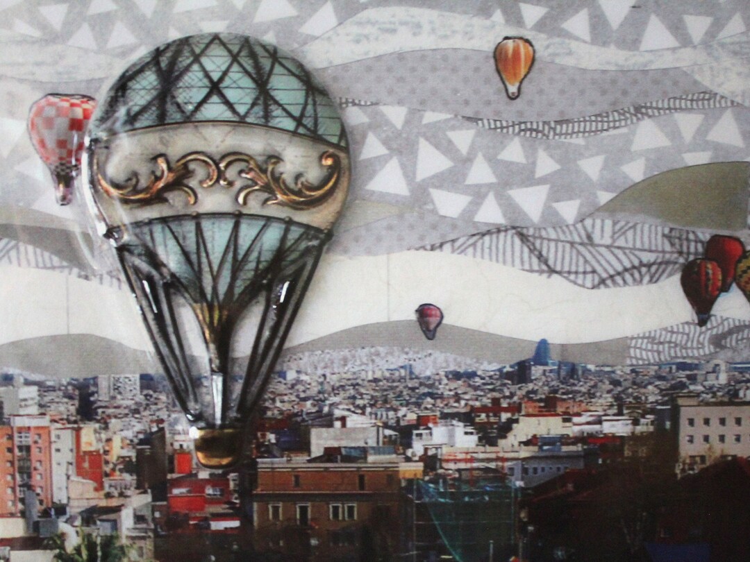 CLOUDY With a CHANCE of FUN #1061 Hot Air Balloon Art Print Poster ...