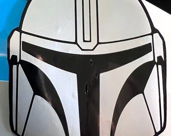 Din Djarin's Helmet Vinyl Decal Star Wars the Mandalorian - Etsy