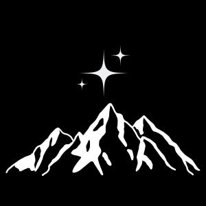 Ramiel ACOTAR Decal Rhys and Feyre Romance Mountain and Stars - Etsy