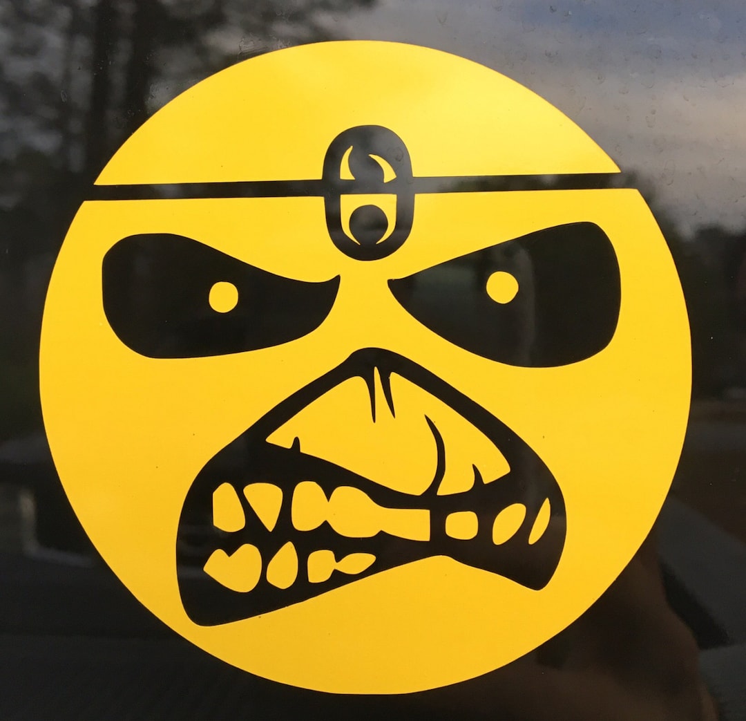 Heavy Metal Smiley Eddie Iron Maiden Heavy Metal Music - Etsy