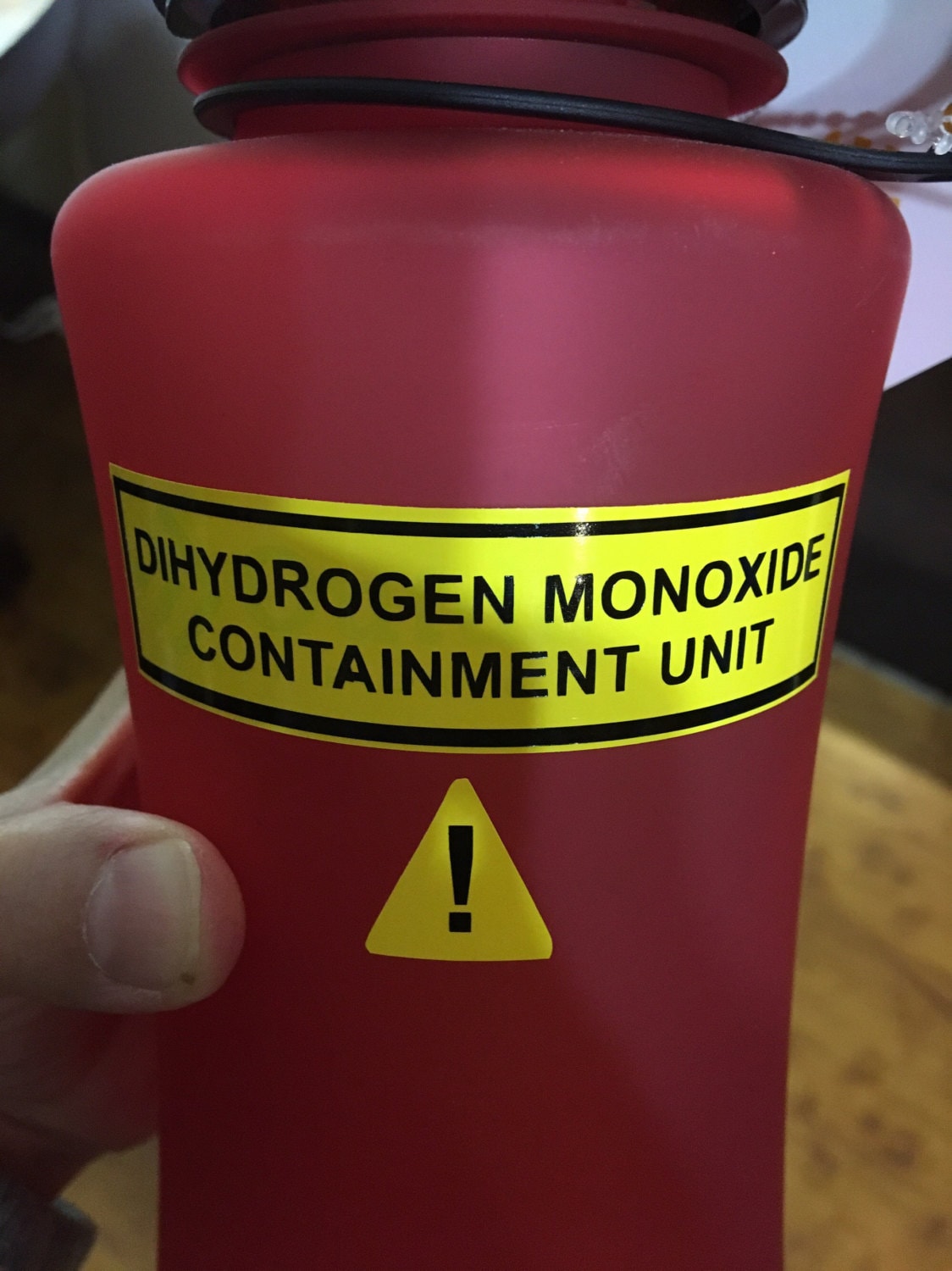 Dihydrogen Monoxide Water Bottle Label - Etsy