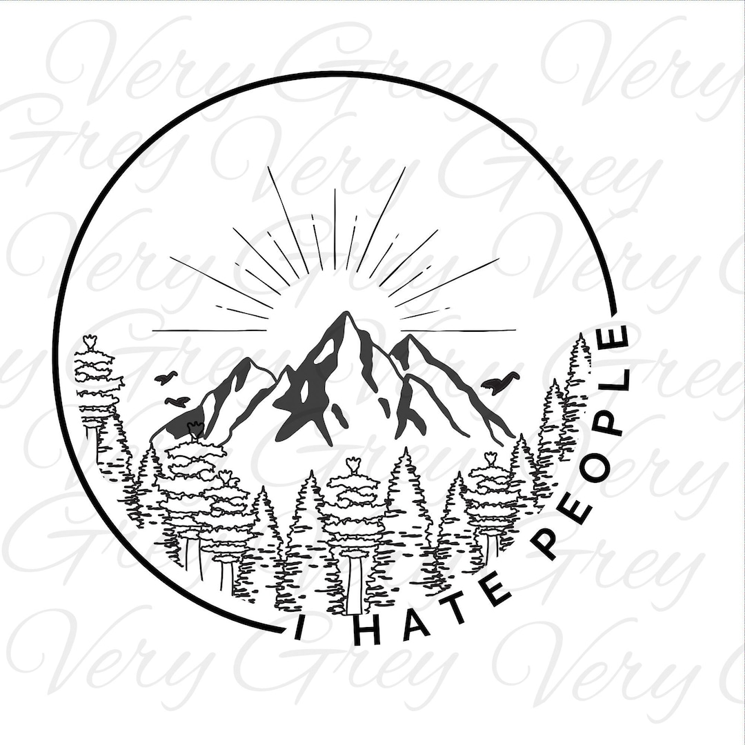 I Hate People .svg/.png Digital Download - Etsy