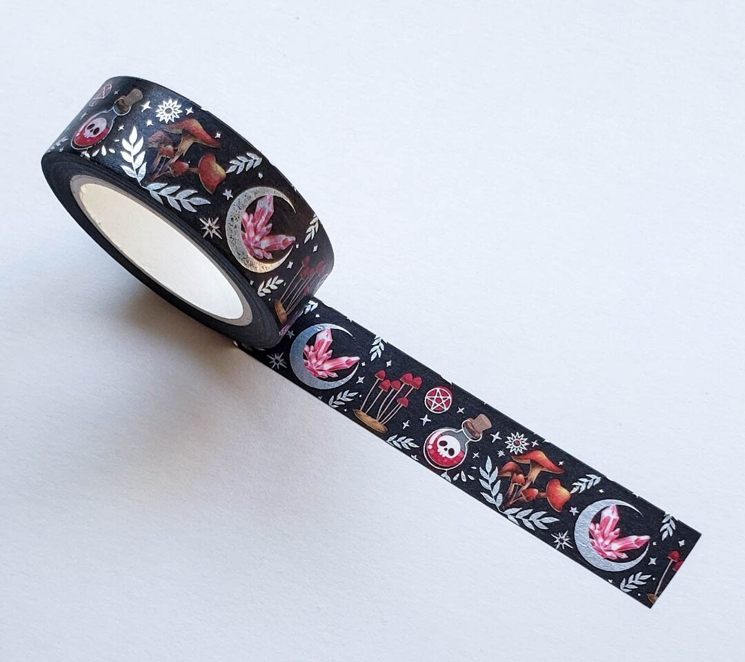 Washi Tape/ Craft Tape Potion, Skulls, and Moons, Crystals - Etsy