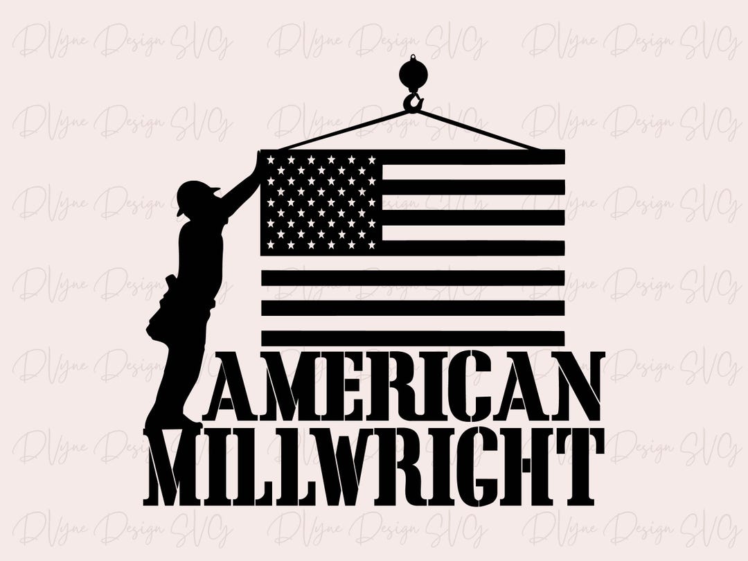 Millwright SVG, American Millwright SVG for Silhouette or Cricut ...