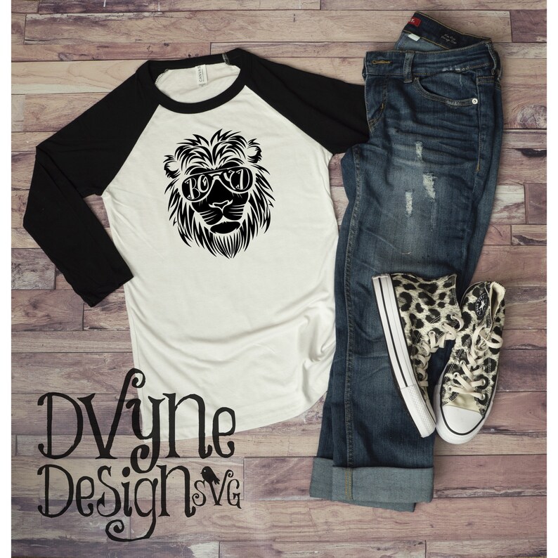 Lion Mascot with Sunglasses SVG Boyd County Lions SVG for | Etsy