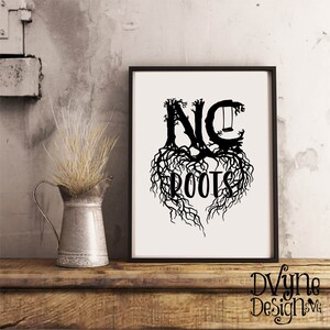 NC Roots SVG, North Carolina Svg, NC Native Svg, North Carolina Roots Shirt Svg, Silhouette ...