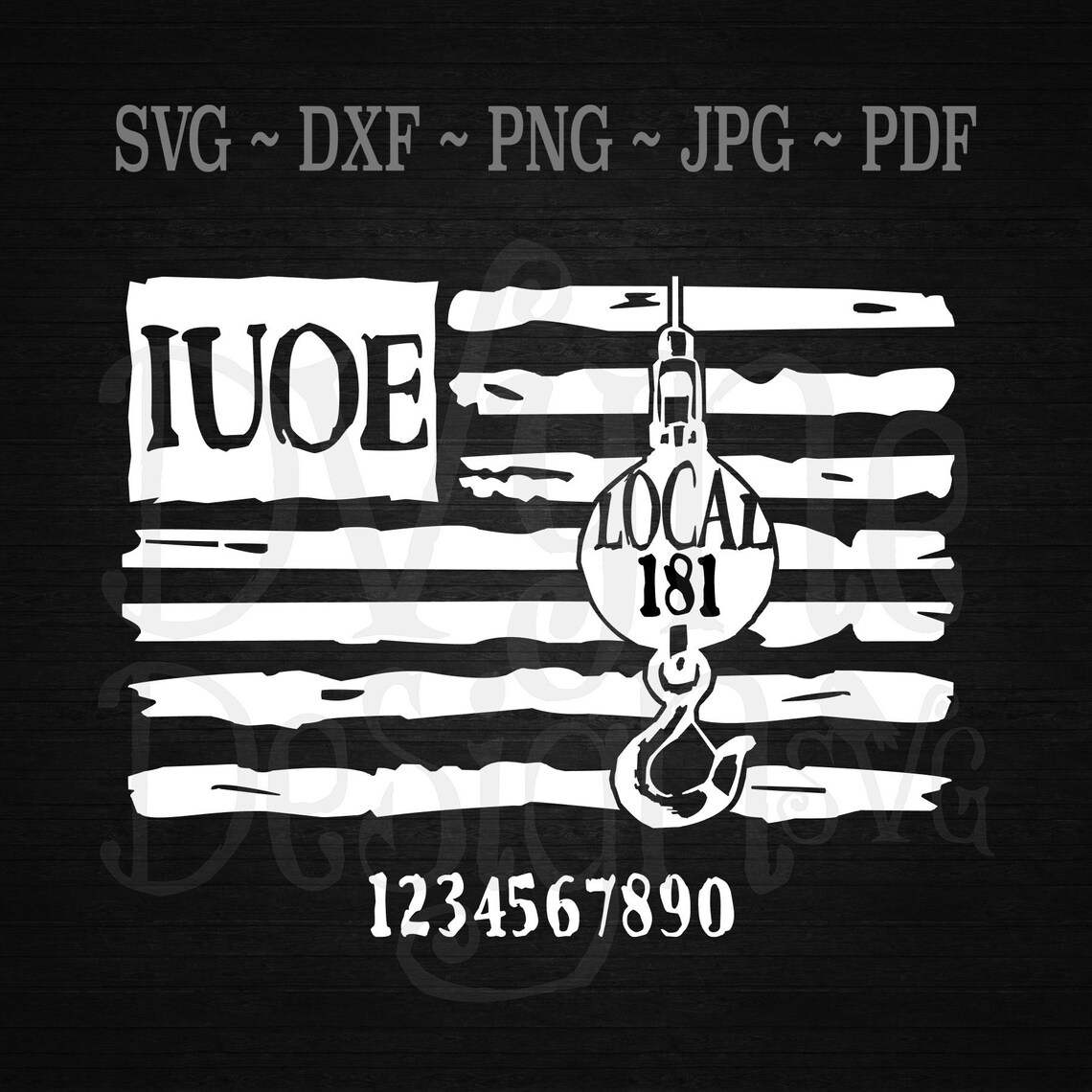 Crane Operator Flag IUOE Crane Operator Flag Svg Operating - Etsy