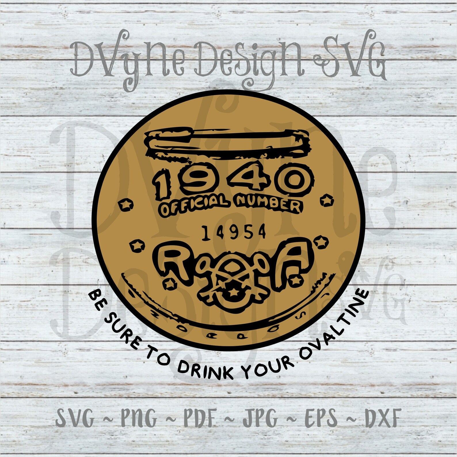 Christmas Story SVG Secret Decoder Pin Cut File for | Etsy