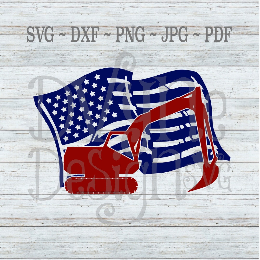 Operator American Flag SVG, Equipment Operator Flag, Numbers Included ...