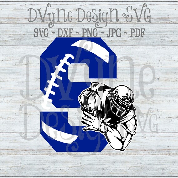 Football SVG Athletic Letter S Football Vinyl Cut File for | Etsy