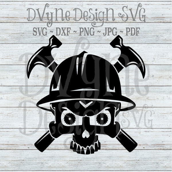 Construction Skull Svg - Etsy