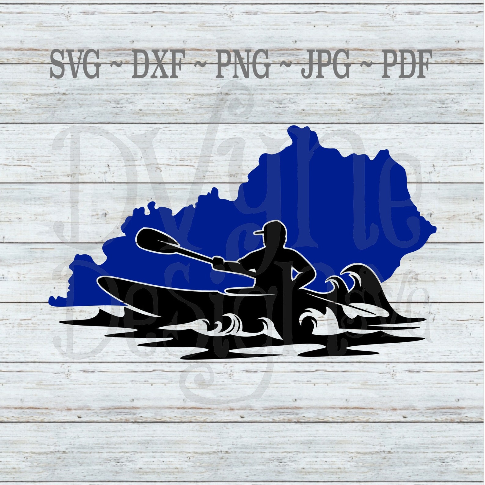 Kayak SVG Kayaking Digital Download for Silhouette or Cricut | Etsy