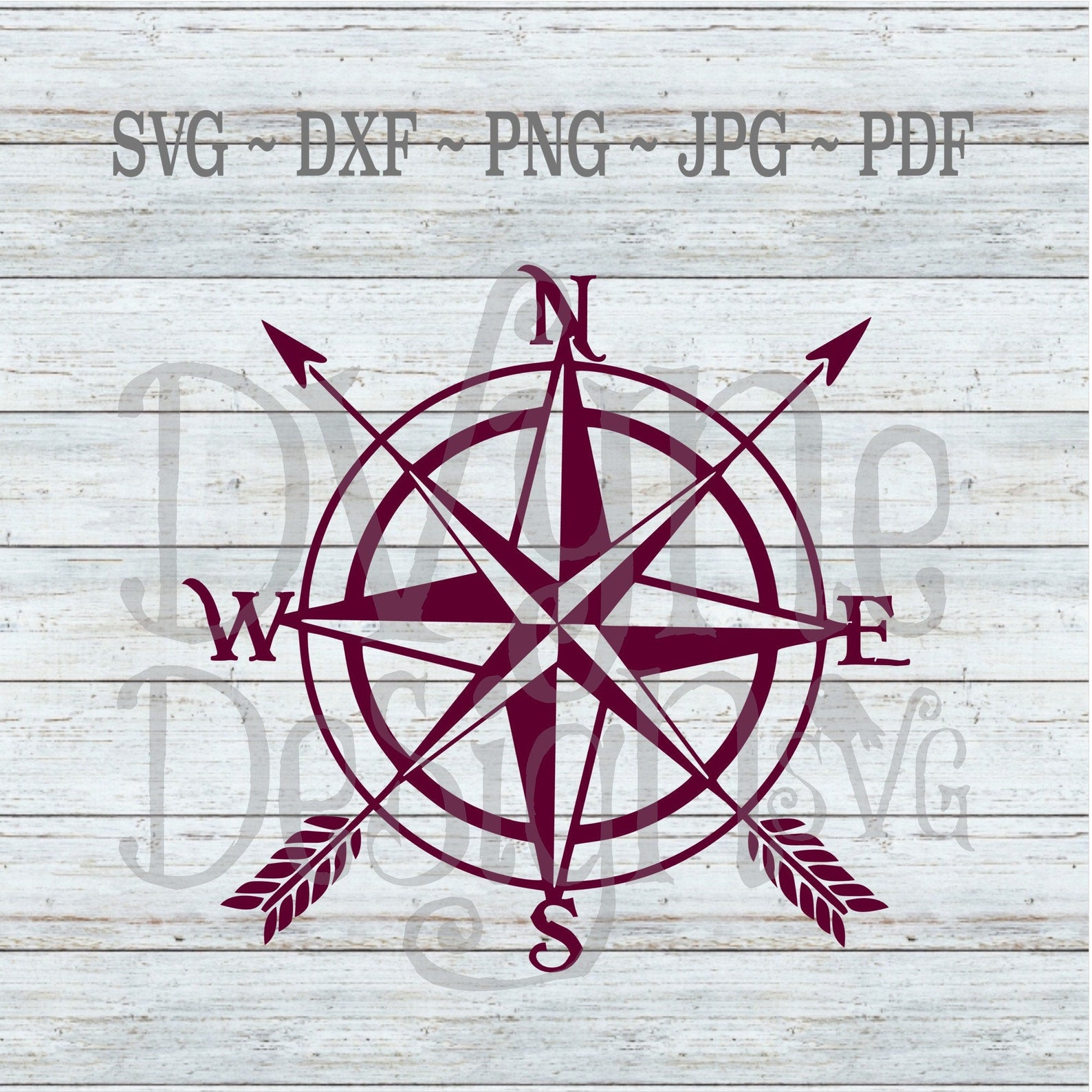 Compass Rose SVG Navigation Compass Rose Digital Download for - Etsy