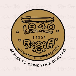 Christmas Story SVG, Secret Decoder Pin Cut File for Silhouette or ...