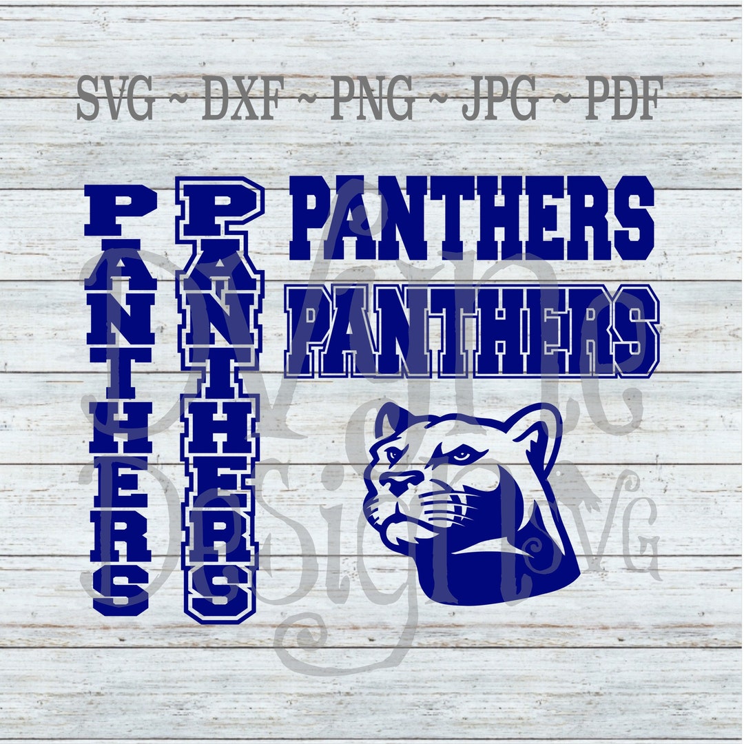 Panthers Logo Bundle SVG, Panthers Logo Bundle Vinyl Cut File, Panthers ...
