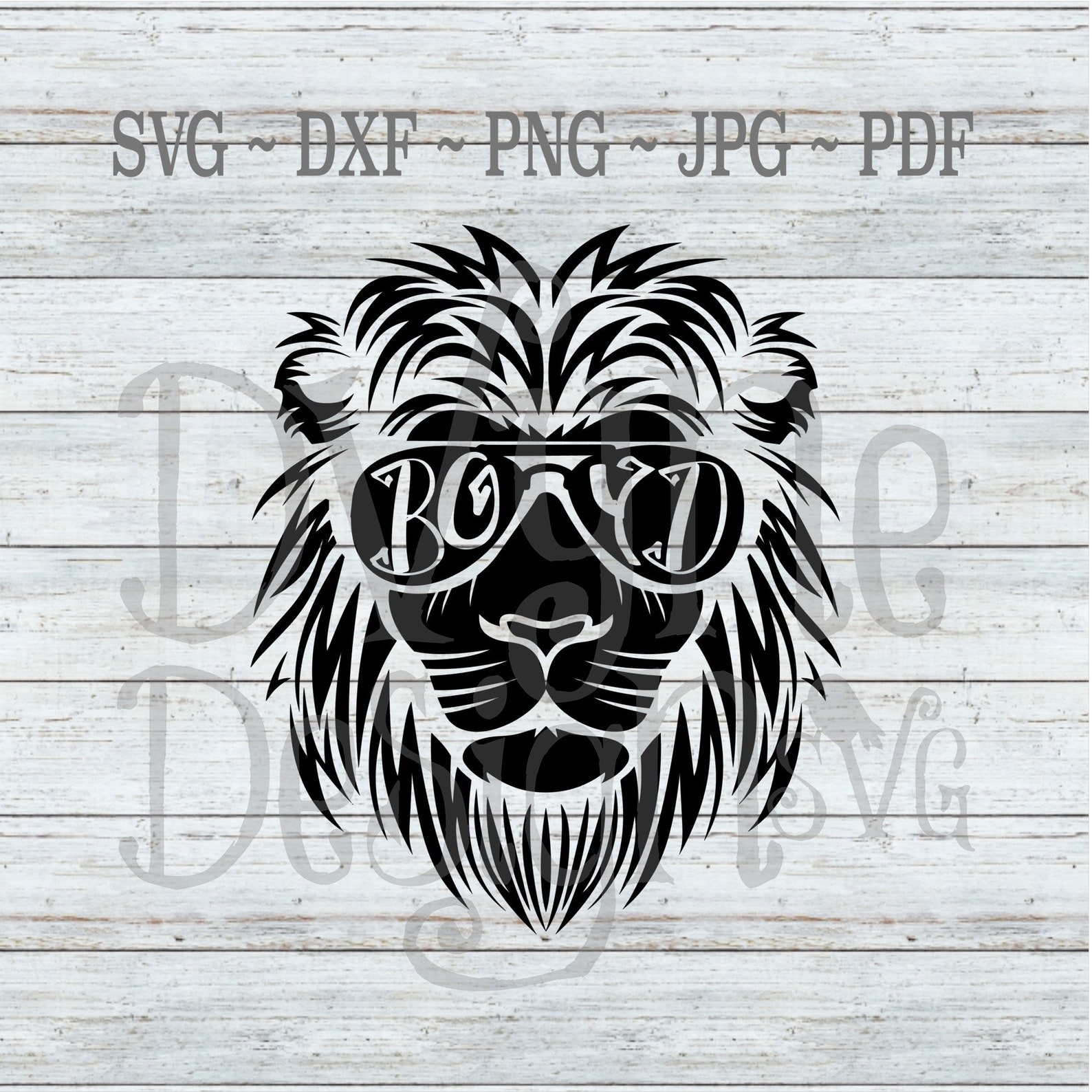 Lion Mascot with Sunglasses SVG Boyd County Lions SVG for | Etsy