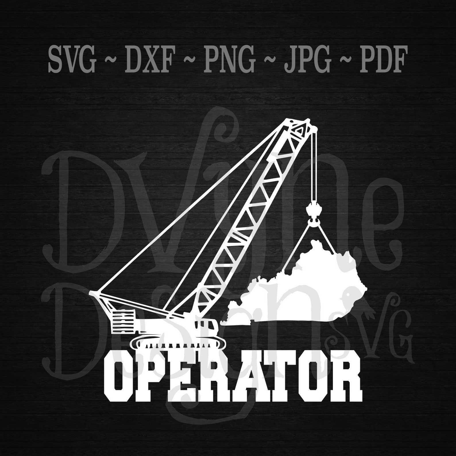 Kentucky Operator SVG Crane Operator SVG Construction Crane - Etsy