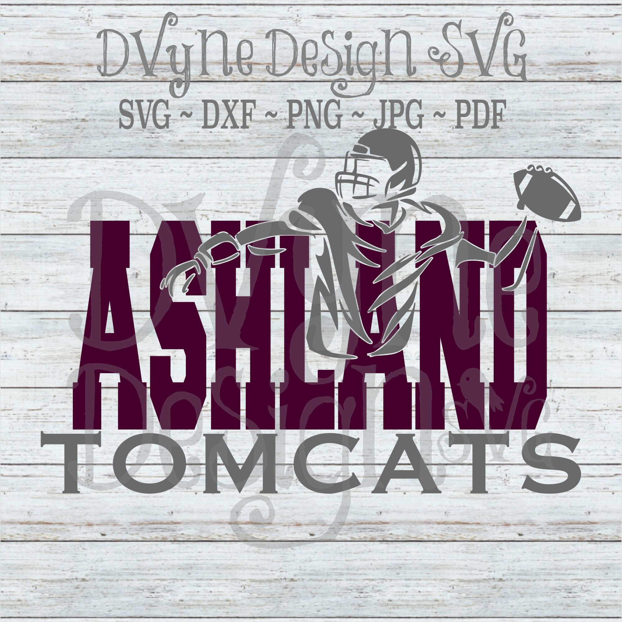 Card Making & Stationery Game Day SVG Ashland Tomcat SVG Cricut Cut ...