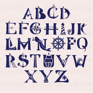Nautical Alphabet - Etsy