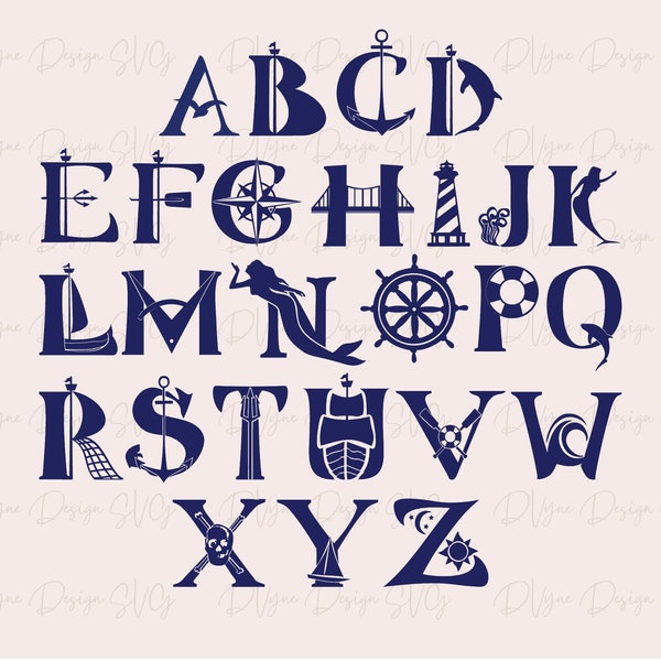 Nautical Alphabet - Etsy